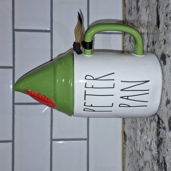 Rae Dunn | Dining | Rae Dunn Disney Peter Pan Mug With Hat Lid Nwt ...